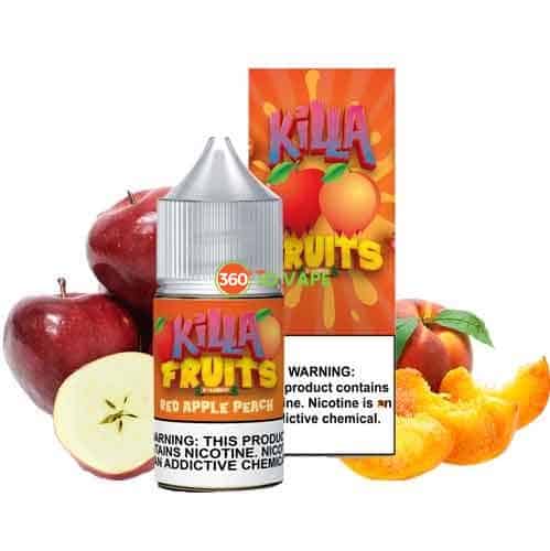 Killa Fruits - Red Apple Peach Salt - 30ml | 360 To Vape Saltnic Eliquid